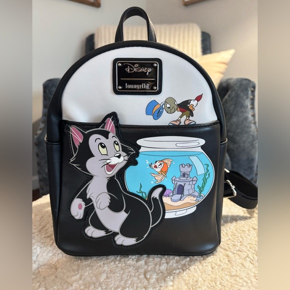 Loungefly | Bags | Loungefly Disneypinocchio Figaro Cleo Backpack Like ...